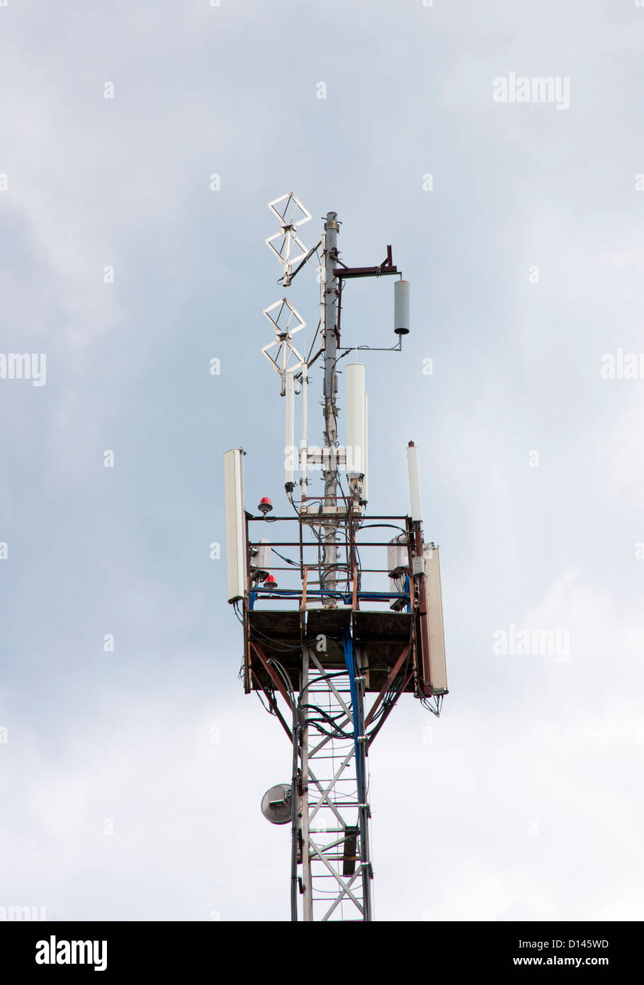 communications tower for tv and mobile phone signals Stock Photo - Alamy