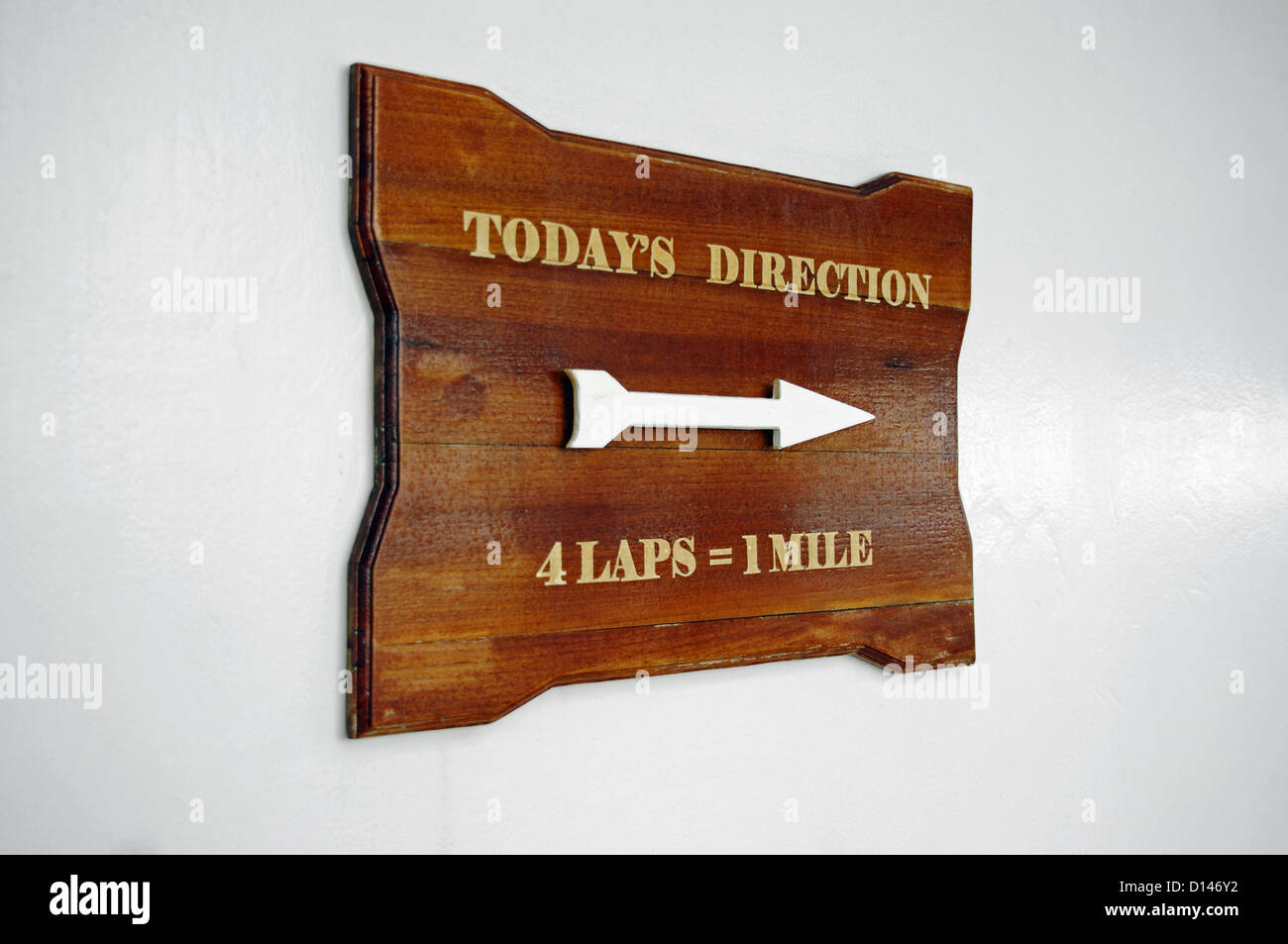 Sign on Cruise Ship Stock Photo - Alamy