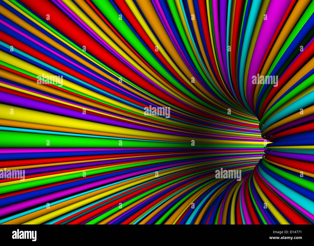 color abstract composition tunnel rendered image Stock Photo - Alamy