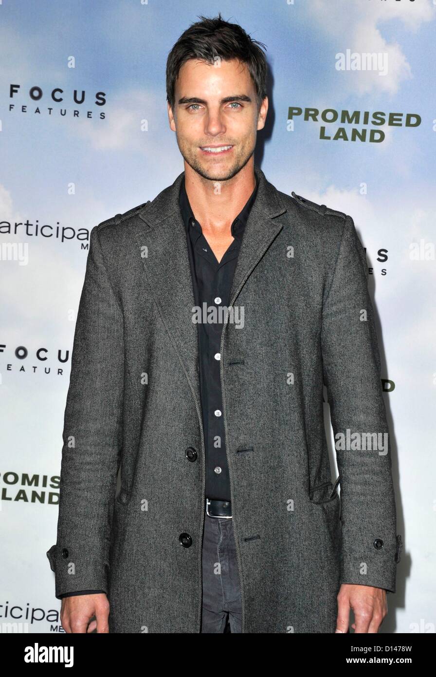 Los Angeles, USA. 6th December 2012. Colin Egglesfield at arrivals for ...