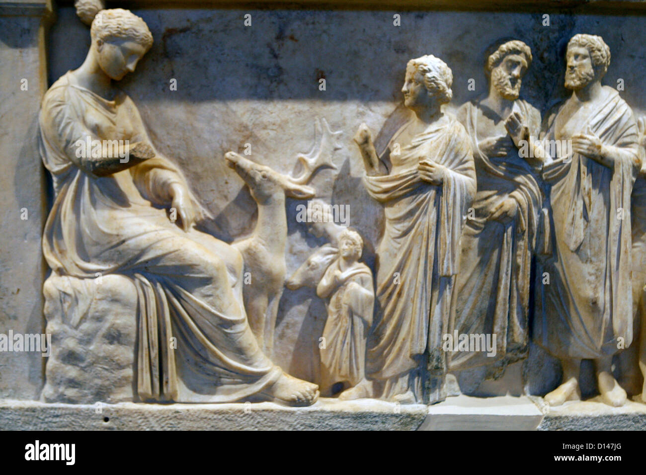 Dec. 5, 2012 - Sacrifice of a goat for Artemisia, in the museum of ...