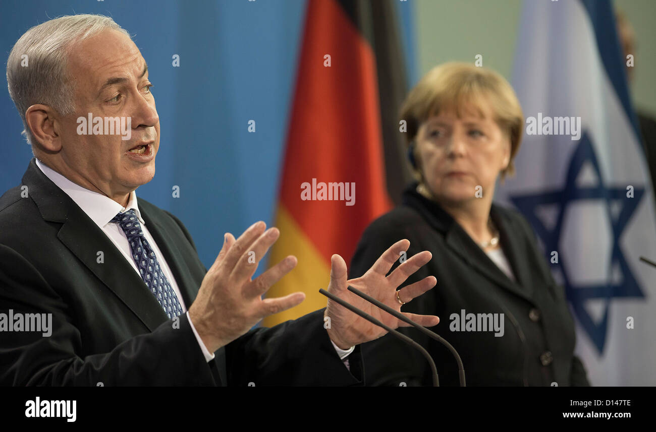 German Chancellor Angela Merkel and Israeli Prime Minister Benjamin ...