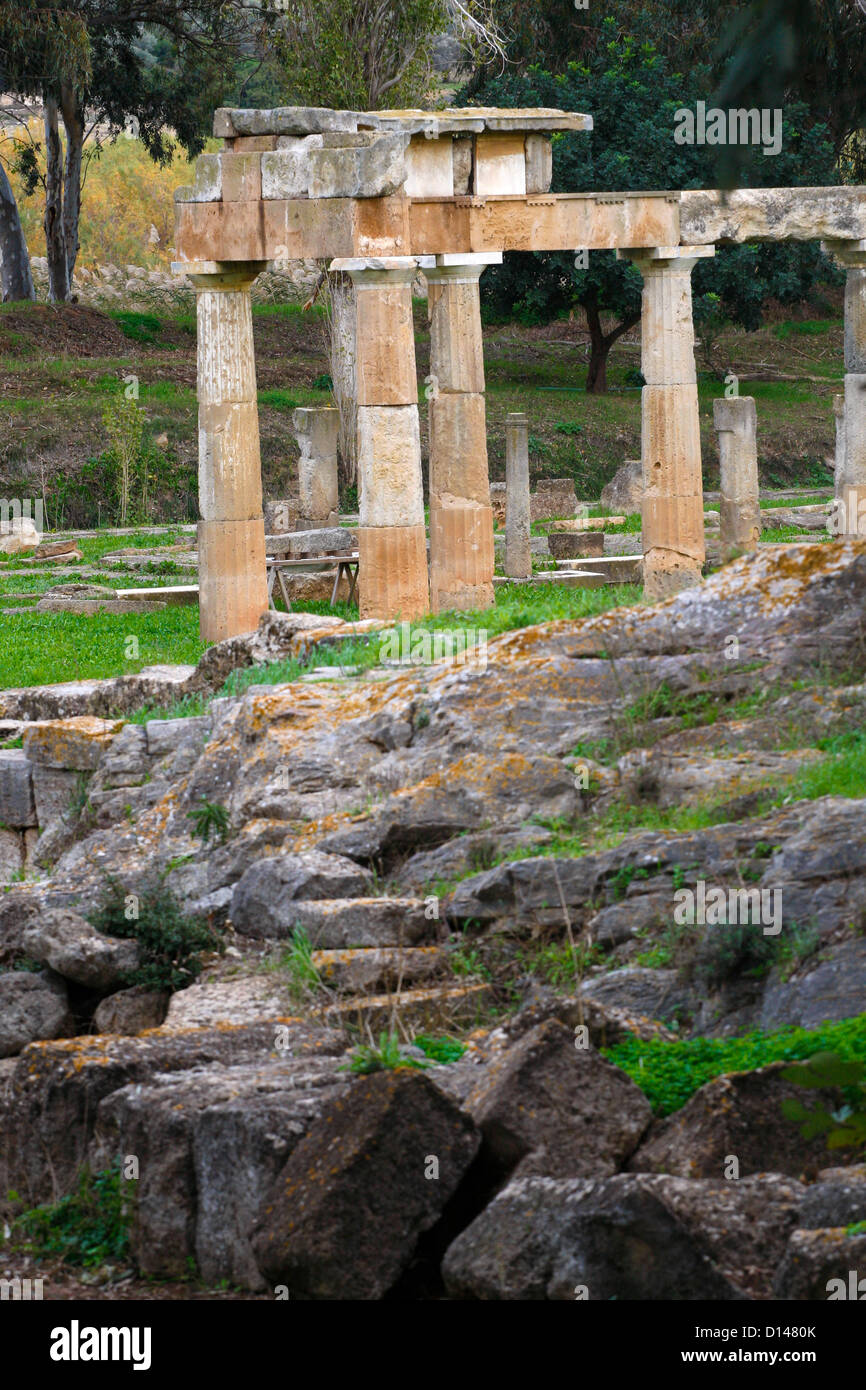 Dec. 5, 2012 - Brauron, Greece - The ancient temple of Artemis in ...