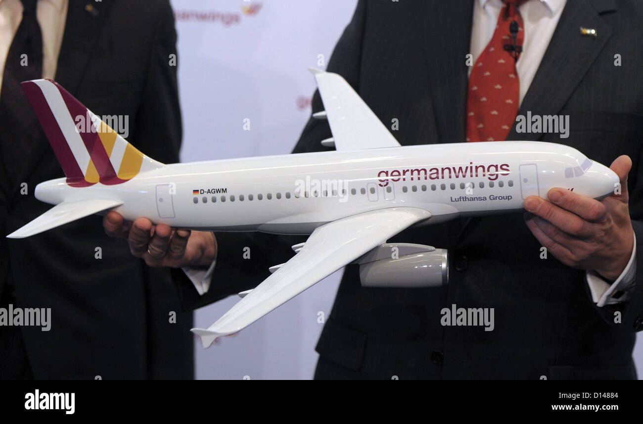 A model of an Airbus with the new airline design is presented at a ...