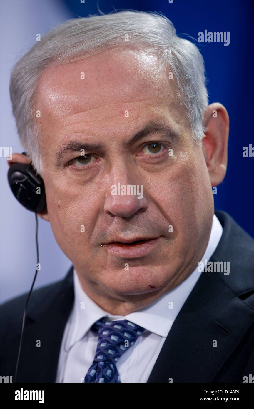 Israeli Prime Minister Benjamin Netanyahu gives a press conference at ...