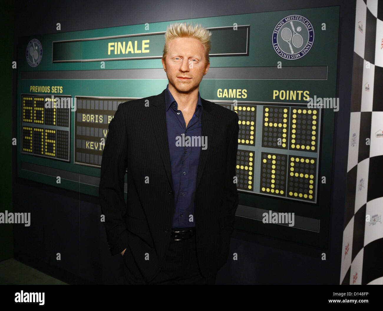 The wax figure depicting tennis player Boris Becker is pictured at the ...