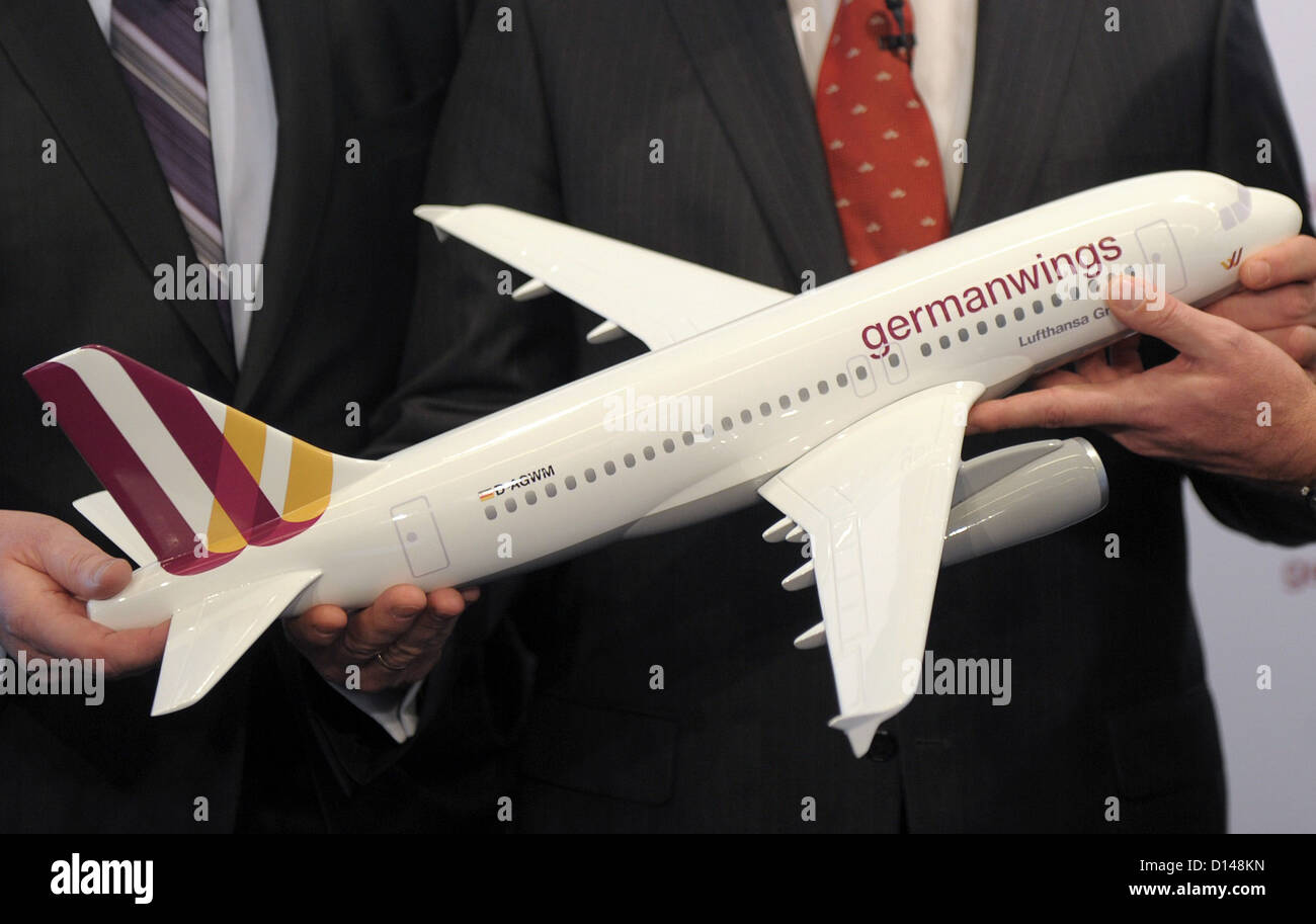 A model of an Airbus with the new airline design is presented at a ...
