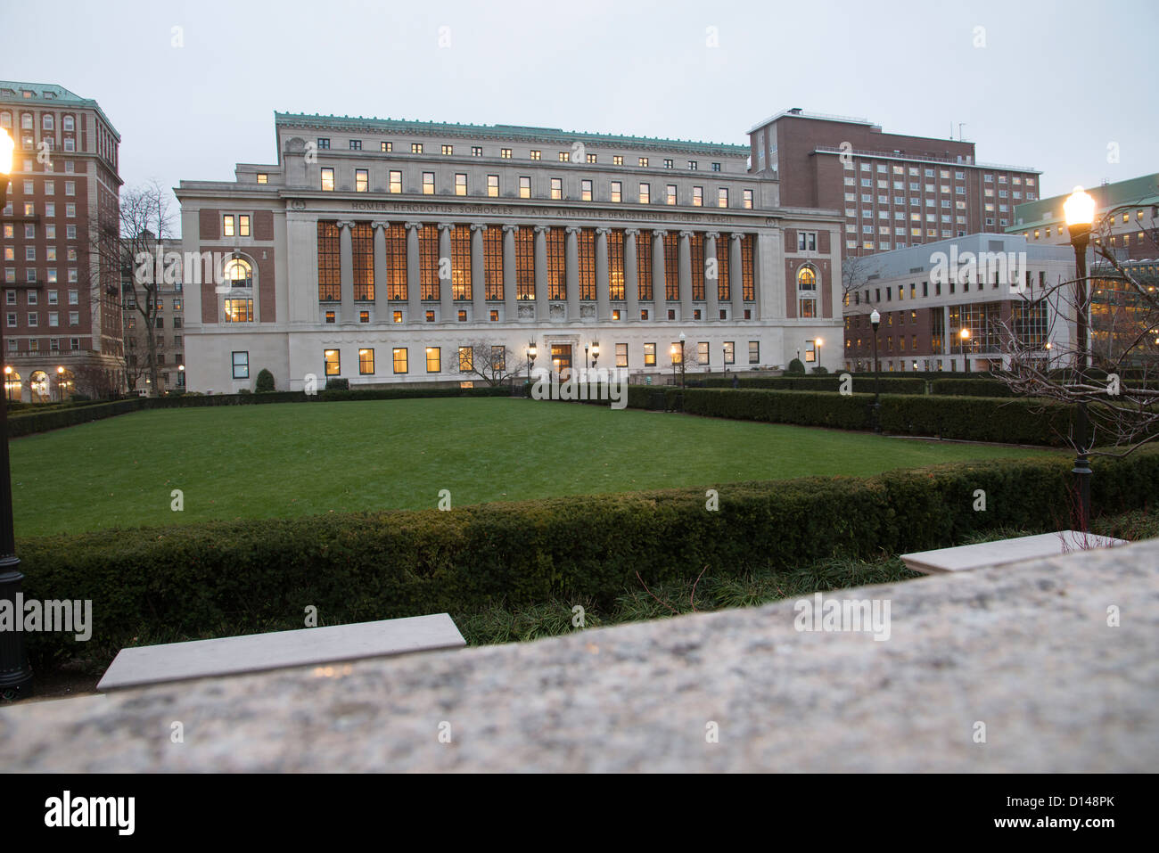 Columbus University Butler Library Manhattan New York USA Stock Photo ...