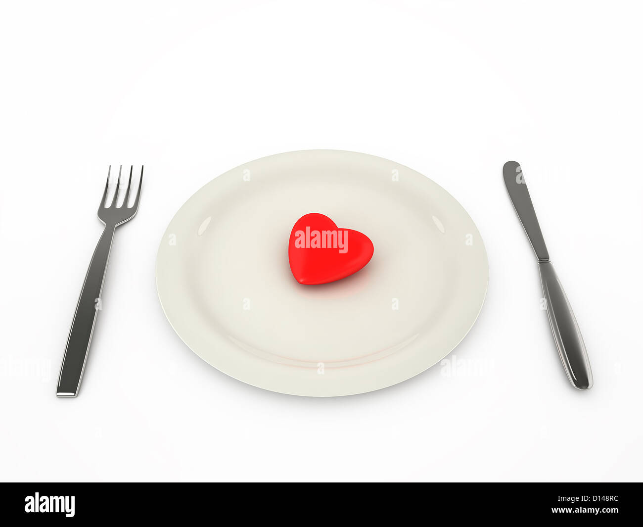 Heart on a plate hi-res stock photography and images - Alamy
