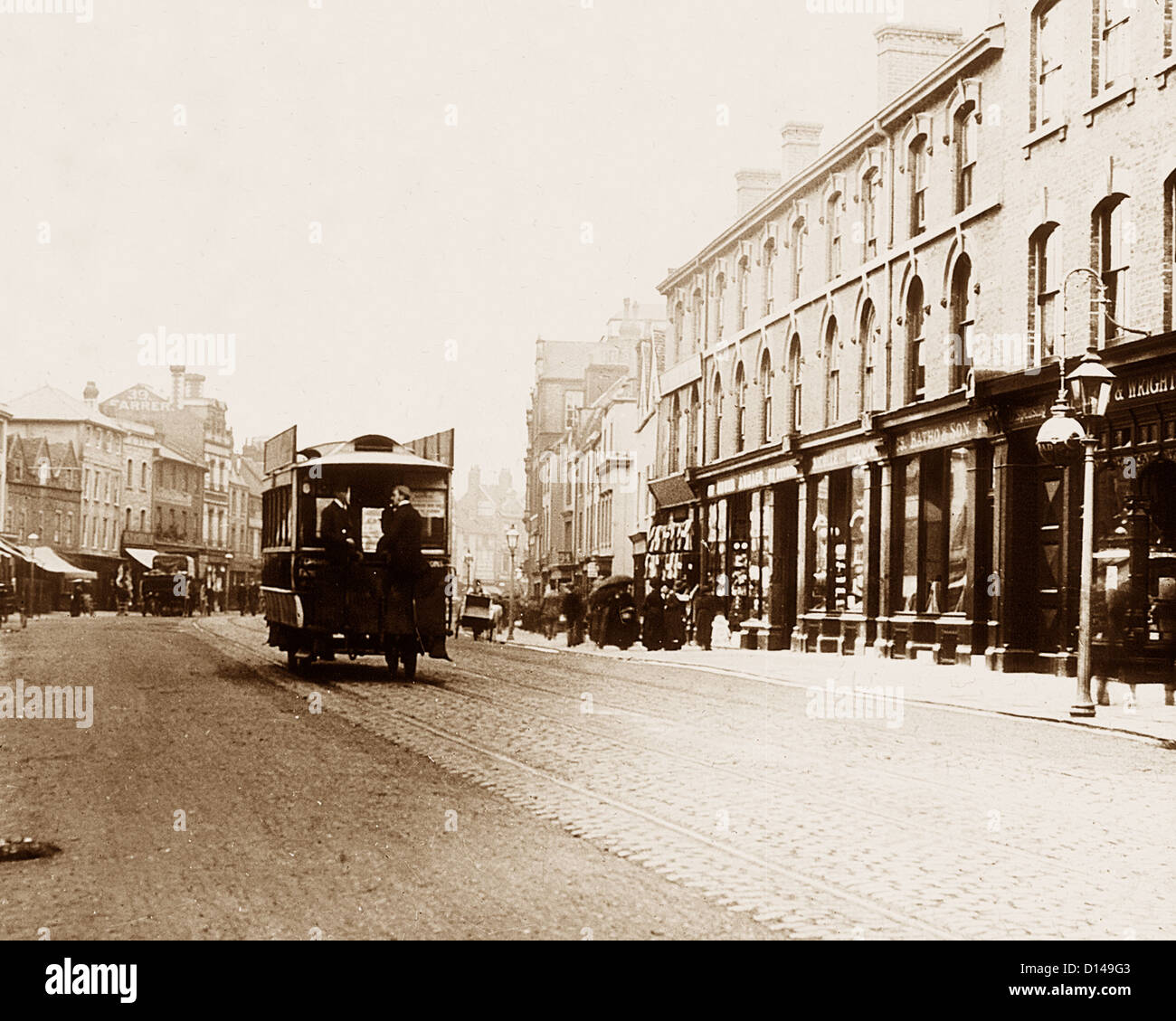 Broad Street Reading Victorian period Stock Photo - Alamy