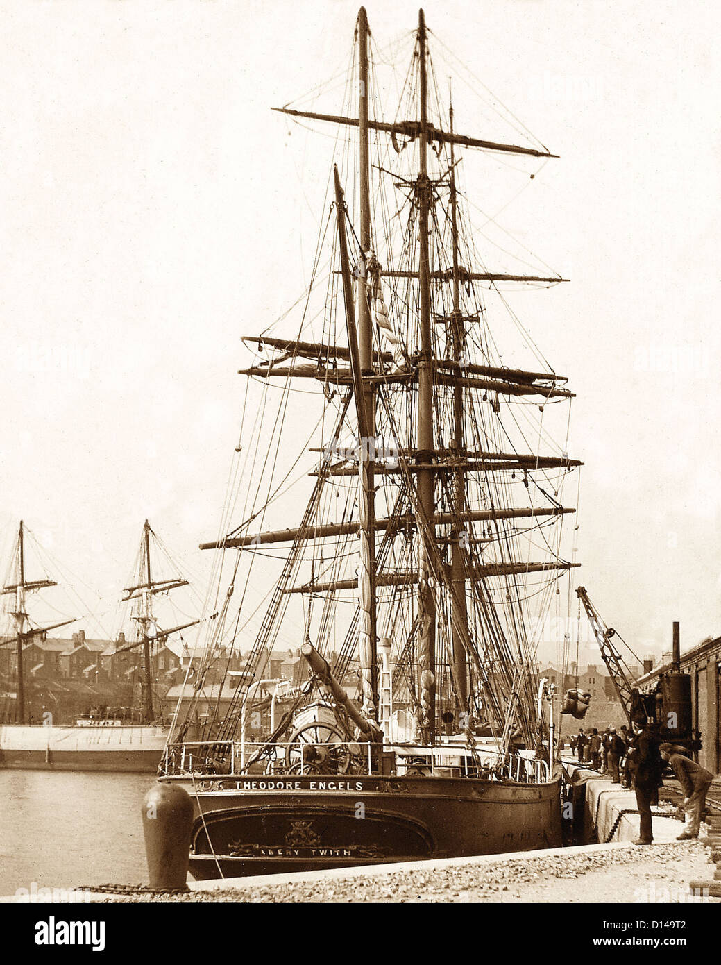 Preston Docks Victorian period Stock Photo - Alamy