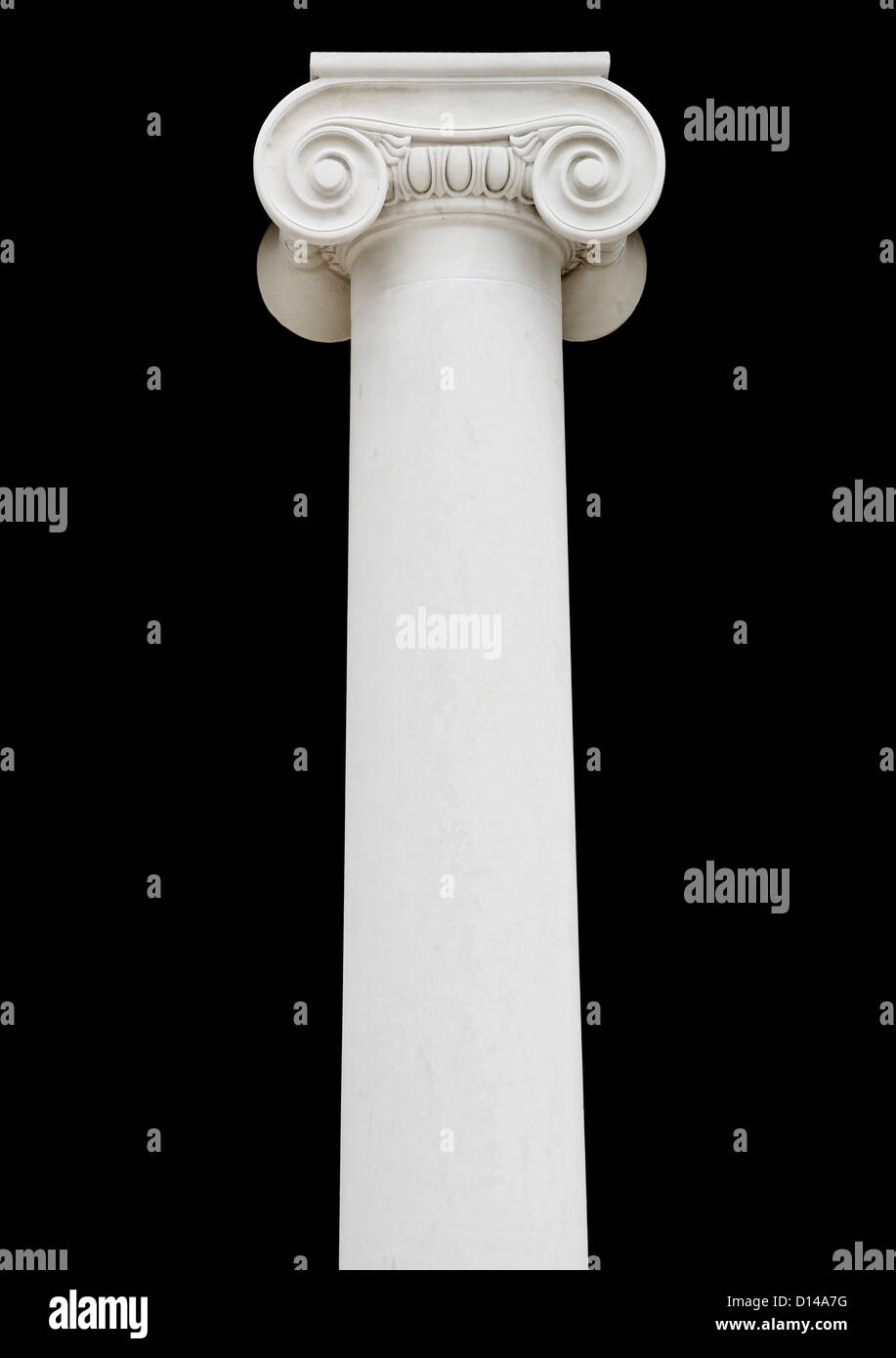 An ionic order column from an ancient alike Greek temple Stock Photo ...