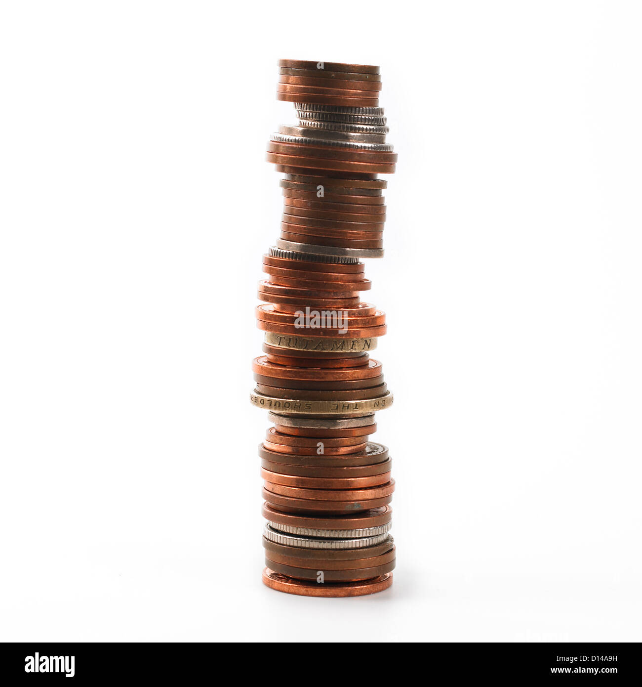 Tall stack coins hi-res stock photography and images - Alamy