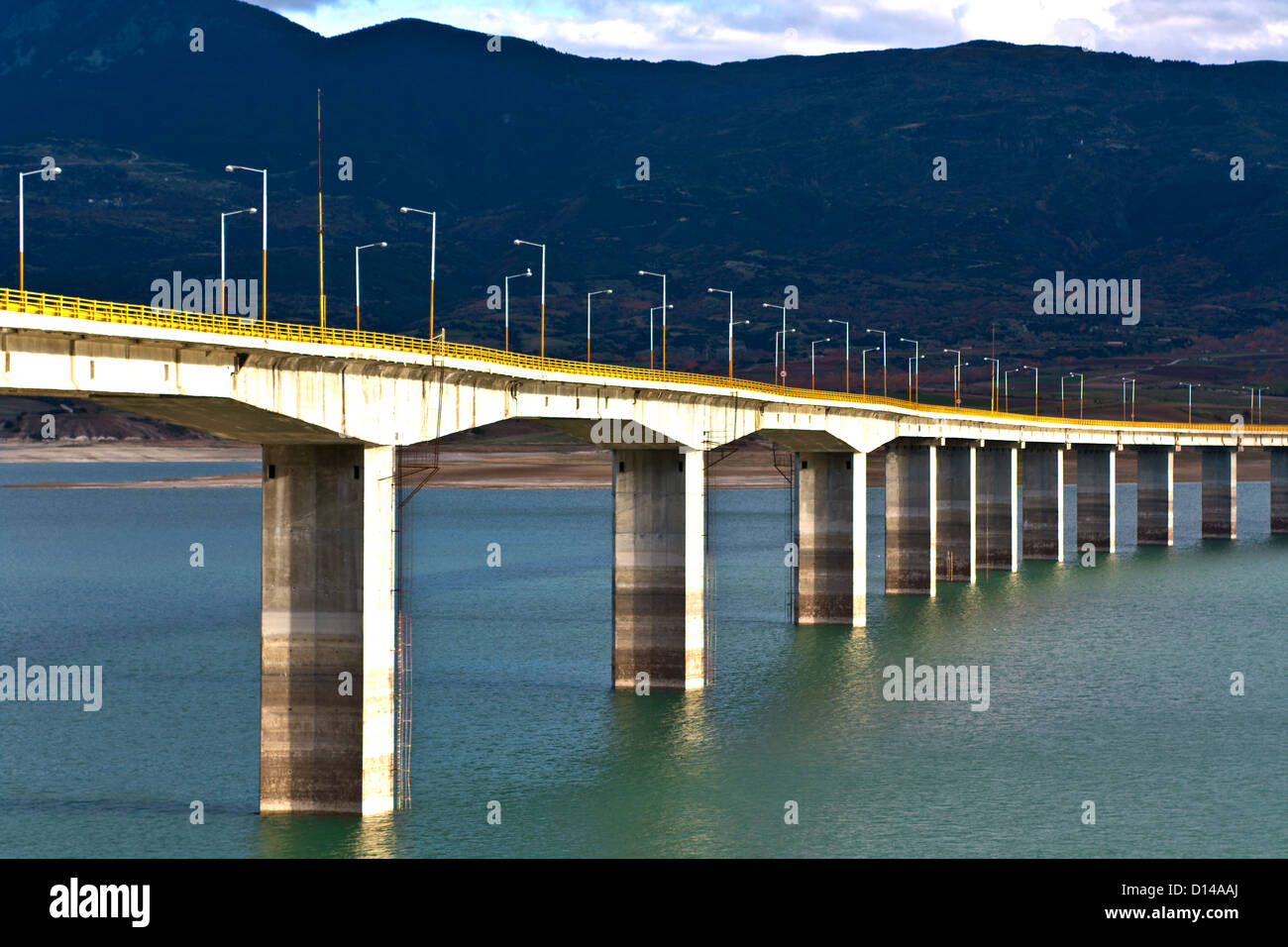 Bridge at Greece over Aliakmon river Stock Photo - Alamy
