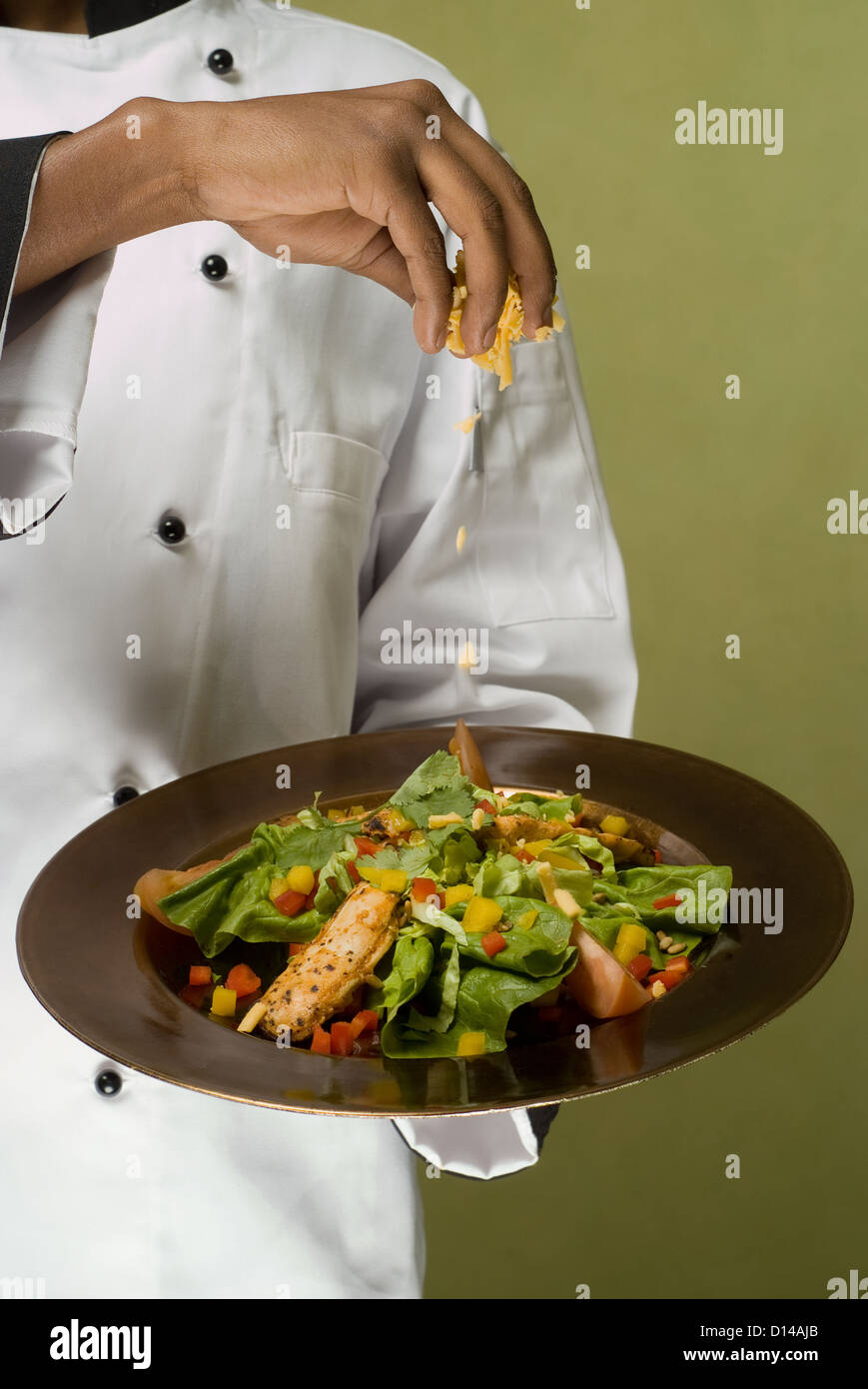 Confident chef plate healthy food hi-res stock photography and images ...