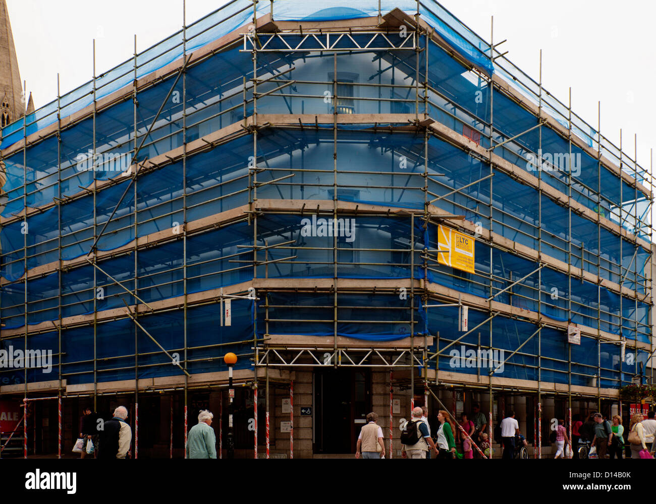 Refurbishment taking place on a building Stock Photo - Alamy