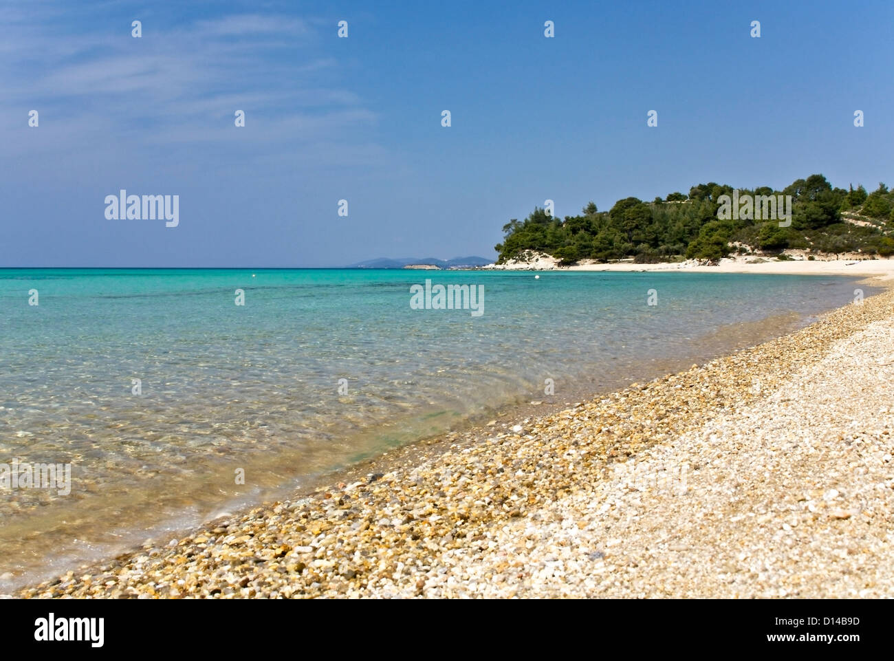 Beach at Chalkidiki, Greece (kalogria area Stock Photo - Alamy