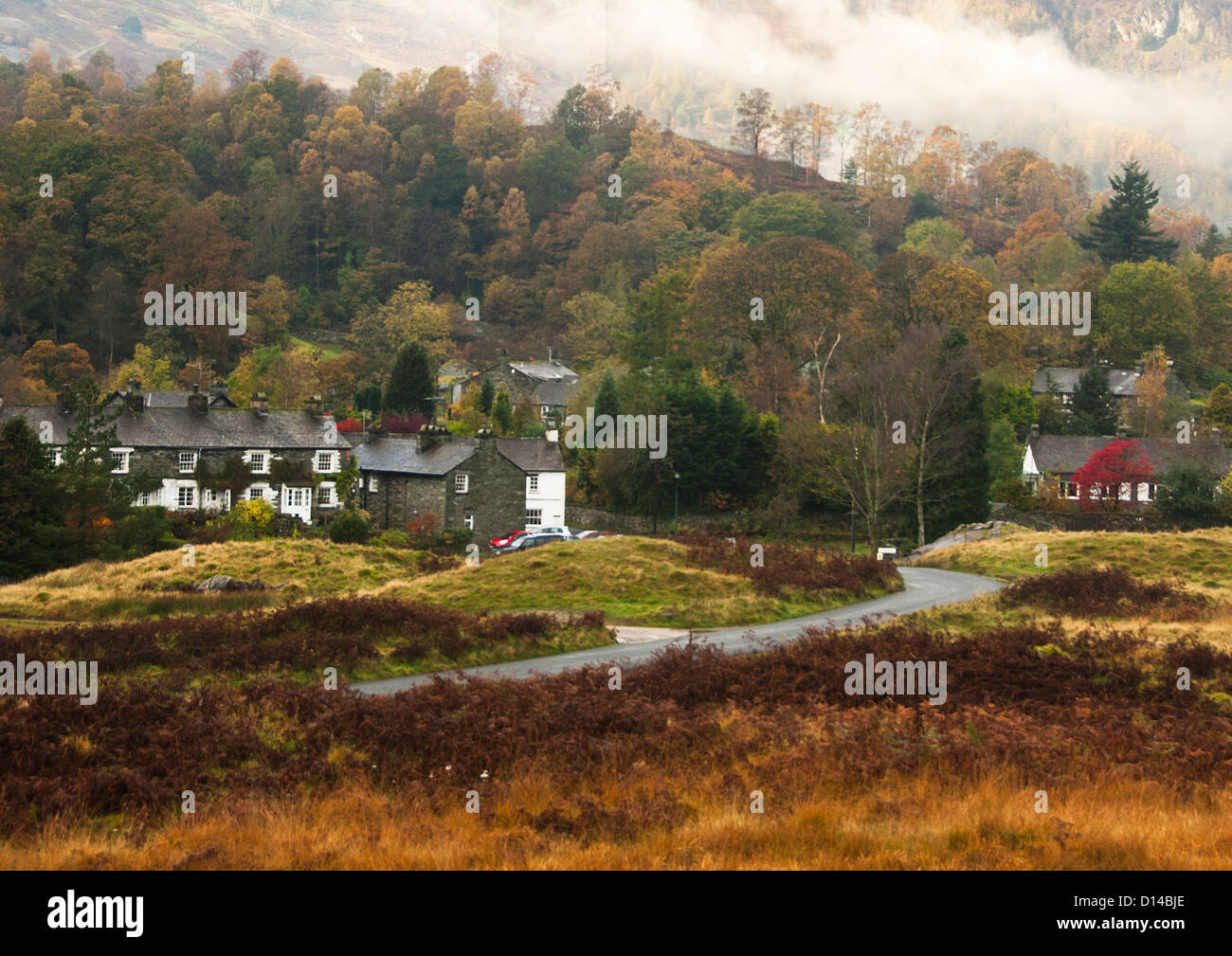 Elterwater village autumn hi-res stock photography and images - Alamy
