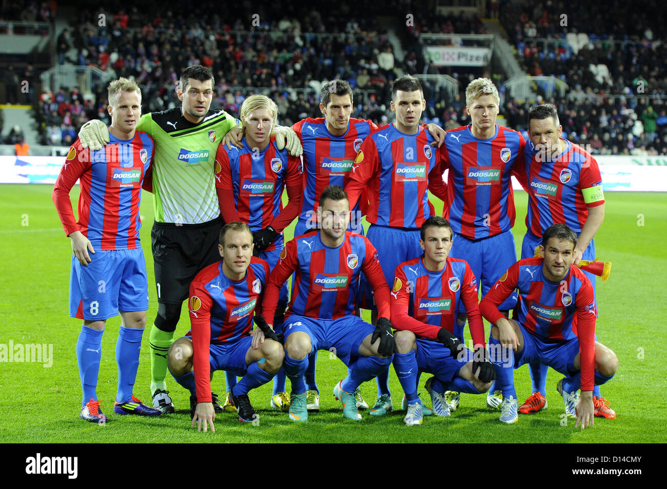 Team of Viktora Plzen ahead of Europa League Group B soccer match FC ...