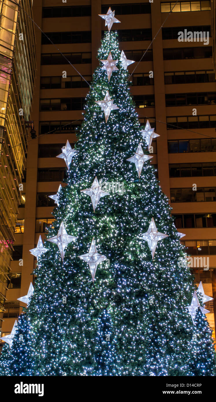 New York City Manhattan at night Christmas tree Stock Photo - Alamy
