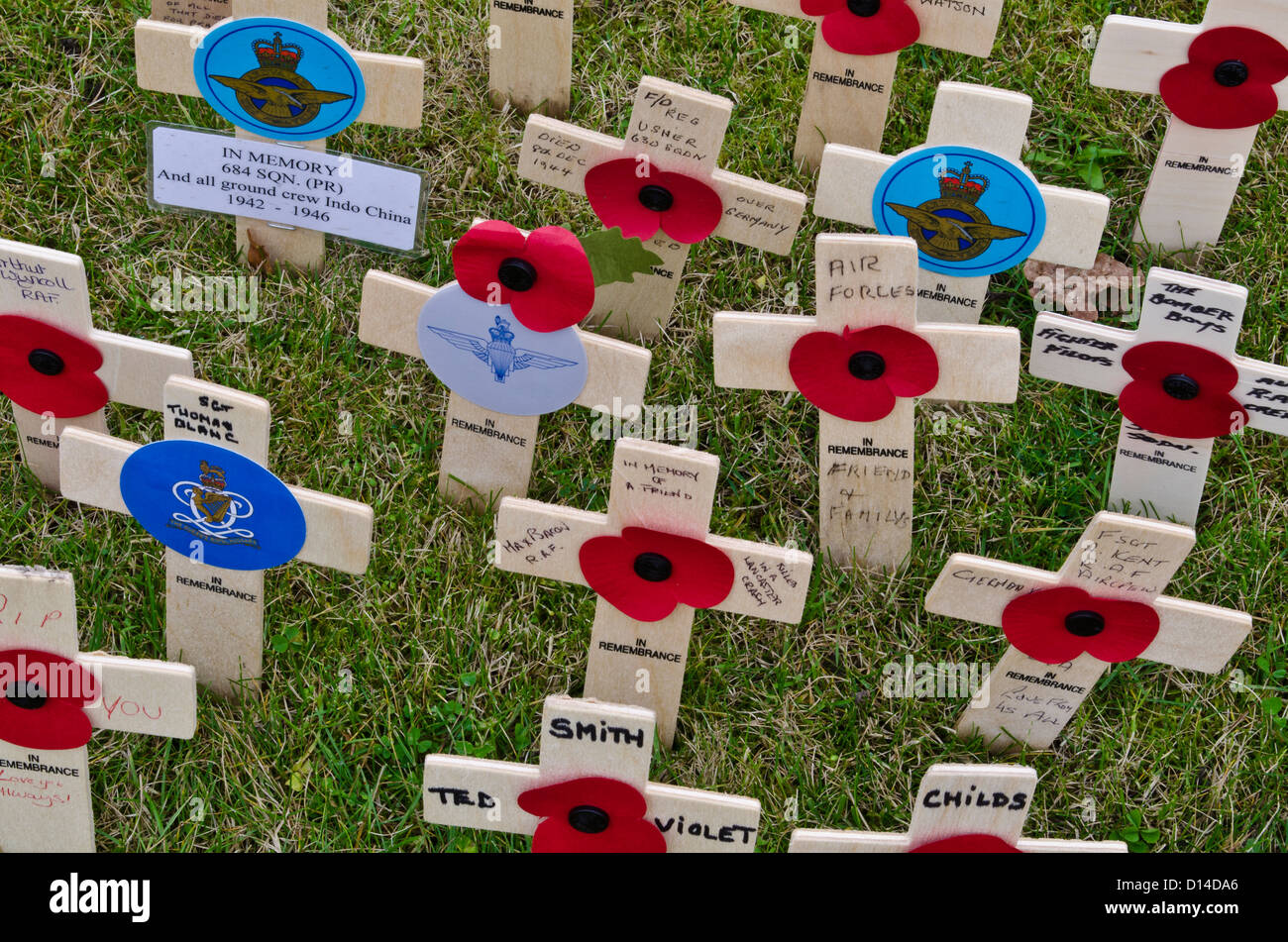 A field of crosses on remembrance day Stock Photo - Alamy