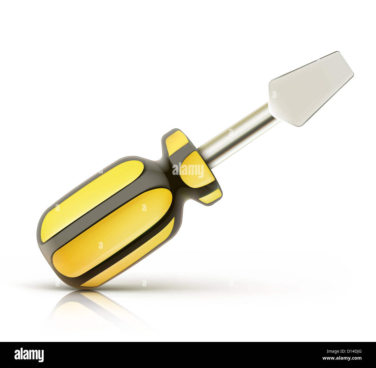 single detailed screwdriver icon isolated on white background Stock ...