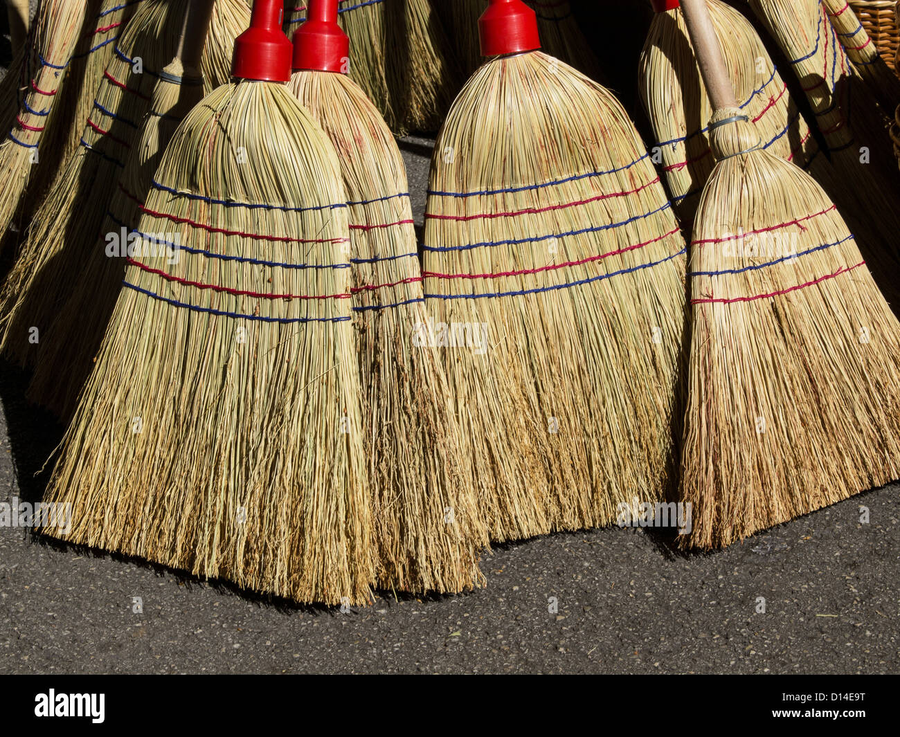 Reed broom hi-res stock photography and images - Alamy