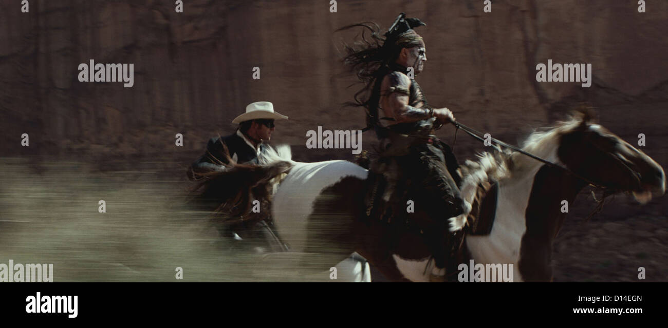 THE LONE RANGER (2013) ARMIE HAMMER, JOHNNY DEPP, GORE VERBINSKI (DIR ...