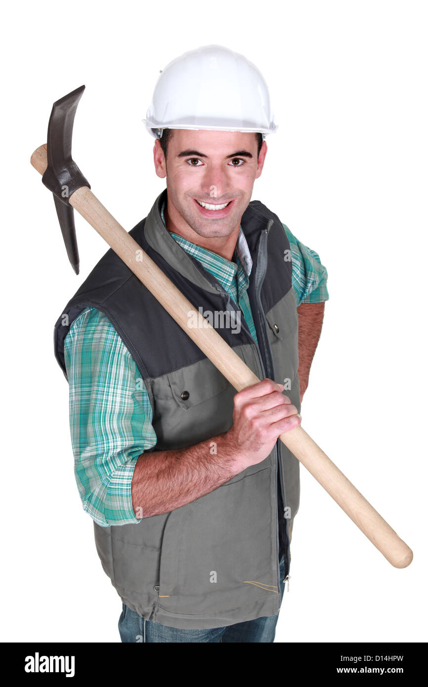 I have a pickaxe Stock Photo - Alamy