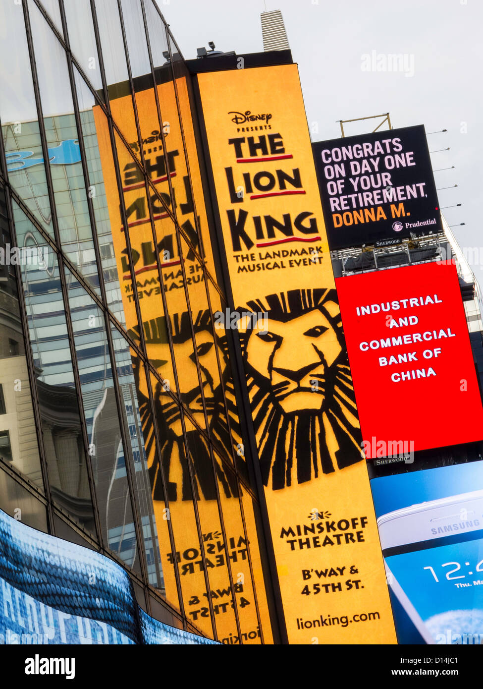 Broadway, Times Square, Minskoff Theatre Marquee, NYC Stock Photo - Alamy