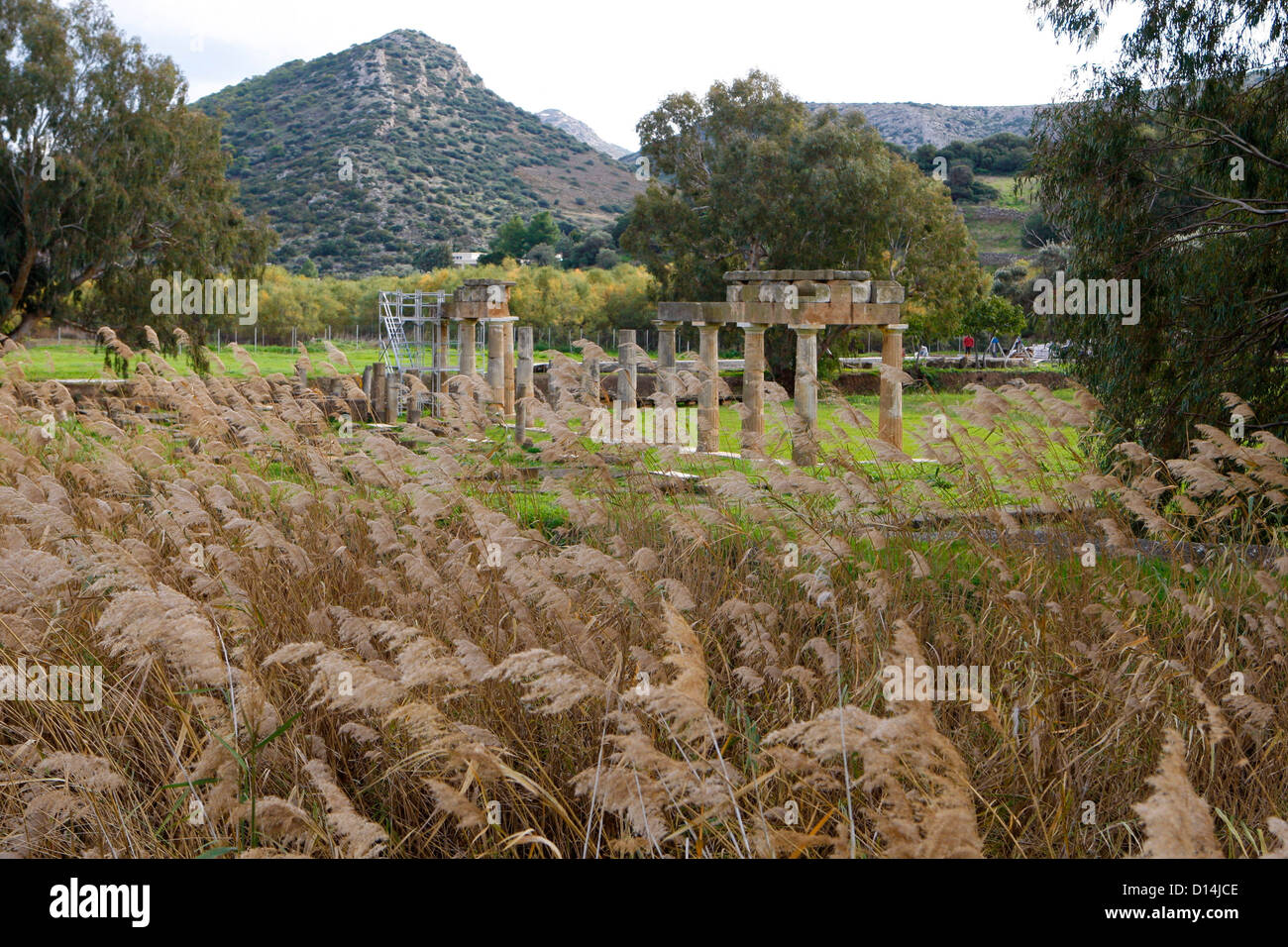 The ancient temple of Artemis in Brauron, 30 km from Athens Stock Photo ...