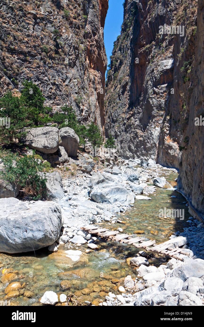 Samaria gorge at Crete island in Greece Stock Photo - Alamy
