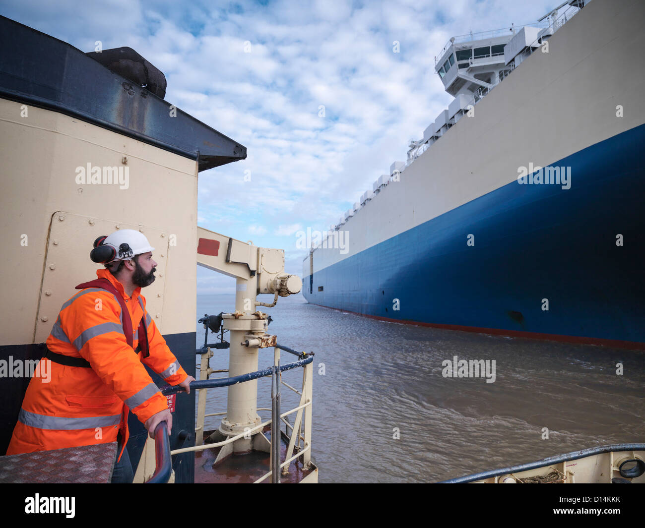 Man standing on ship deck hi-res stock photography and images - Alamy