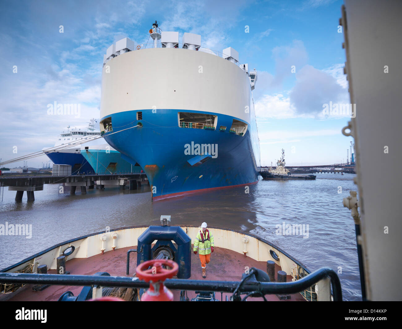 Tugboat crewman hi-res stock photography and images - Alamy