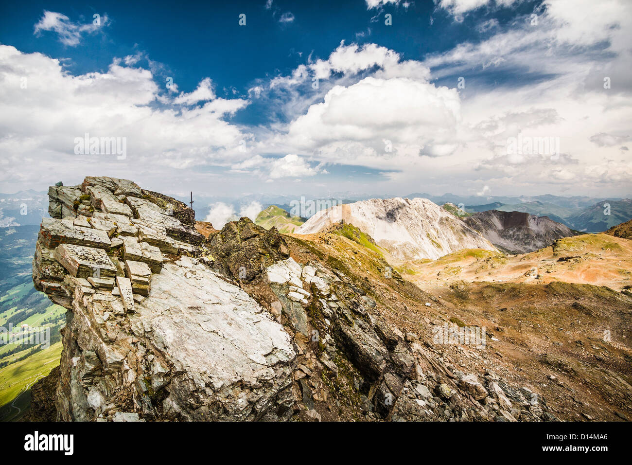 Aerial view of steep rock faces Stock Photo - Alamy