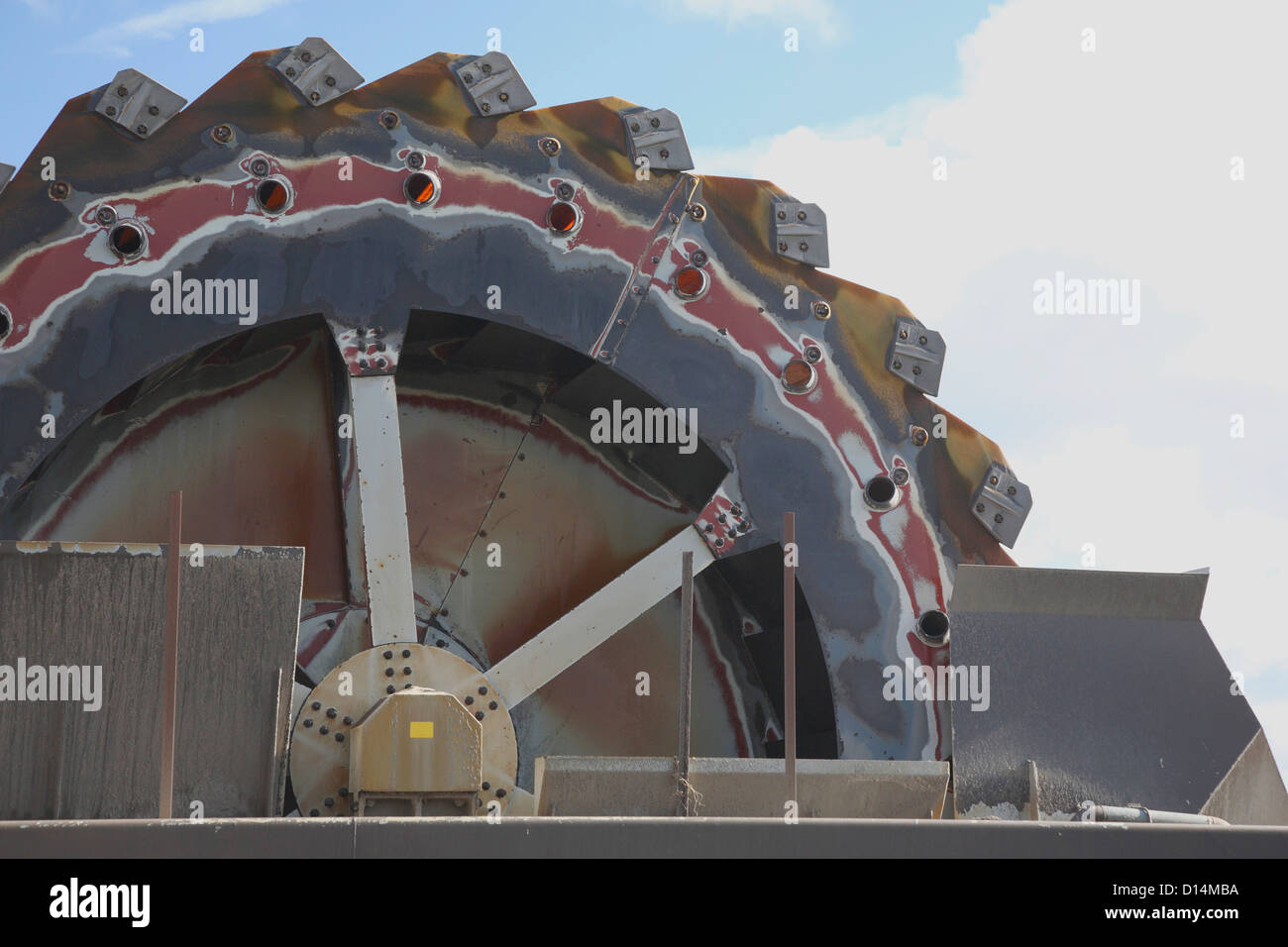Plant and machinery at gravel and sand extraction beds Stock Photo - Alamy