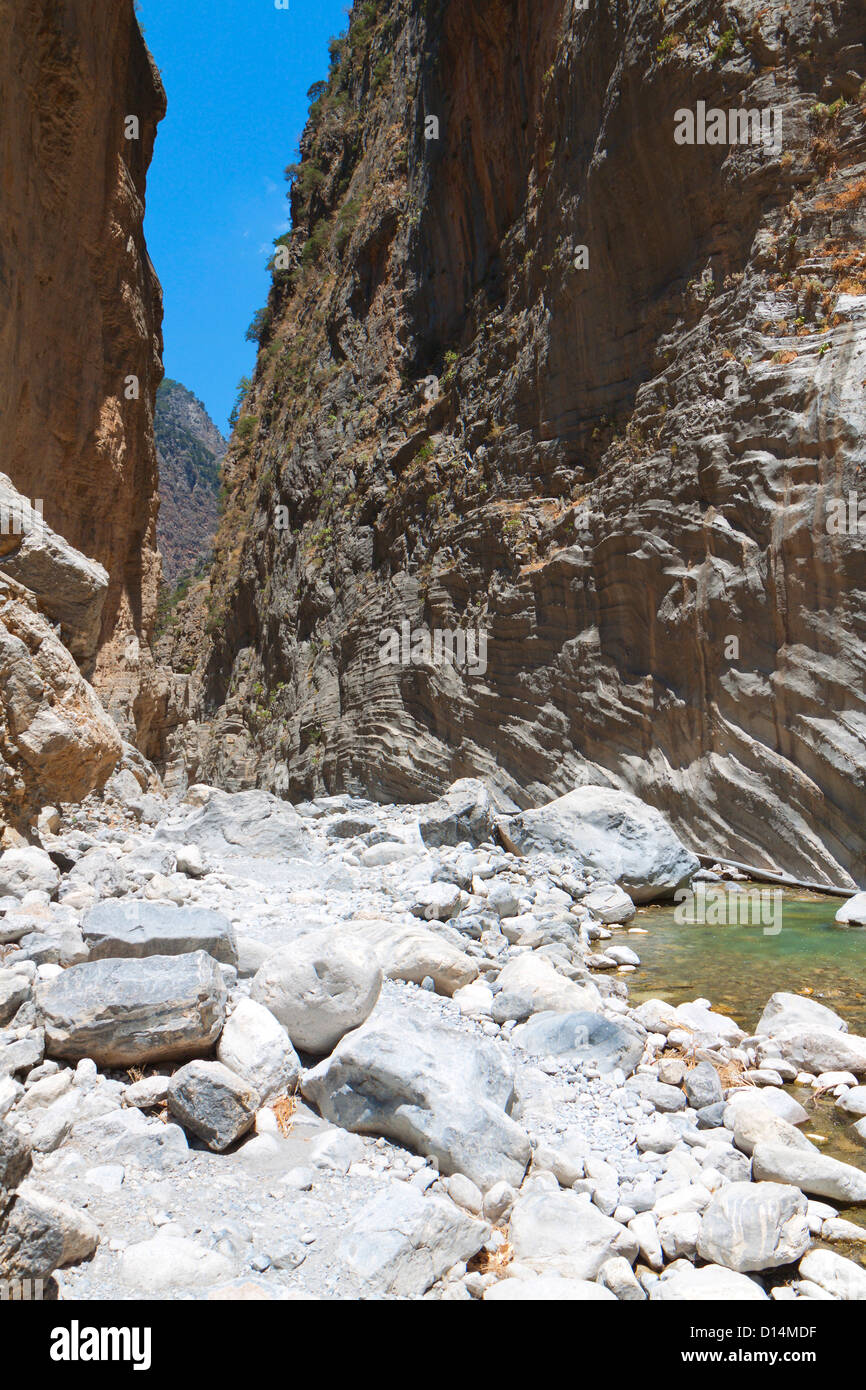 Samaria gorge at Crete island in Greece Stock Photo - Alamy