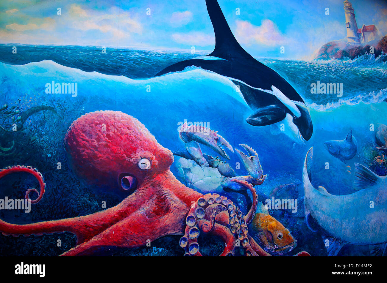 The coast town of Florence in Northern California USA Stock Photo - Alamy