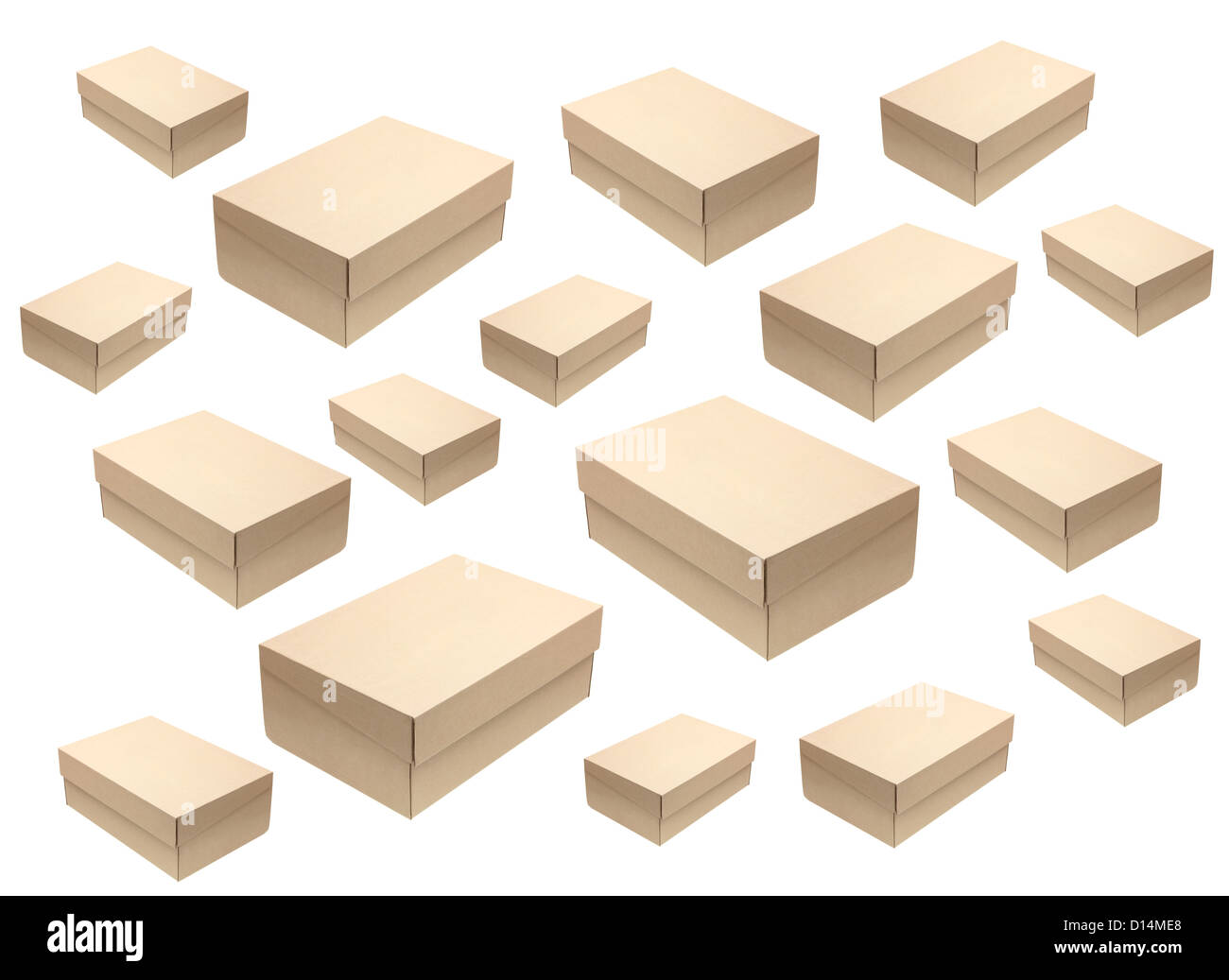 Boxes cardboard cutout Cut Out Stock Images & Pictures - Alamy