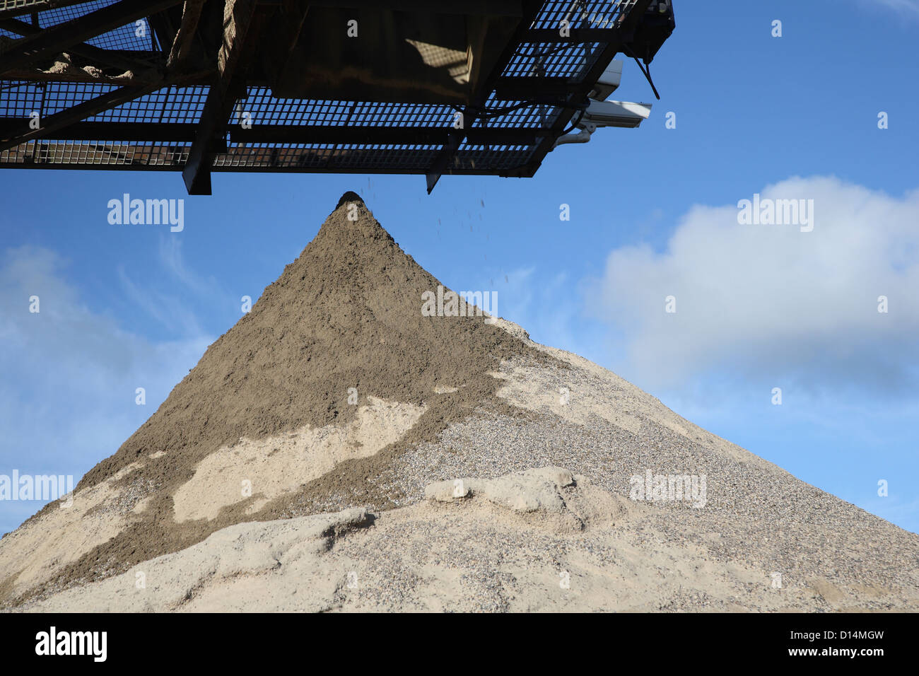 Plant and machinery at gravel and sand extraction beds Stock Photo - Alamy