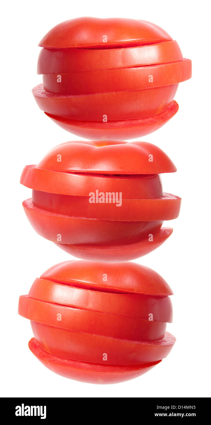 Stacks of Sliced Tomato Stock Photo - Alamy