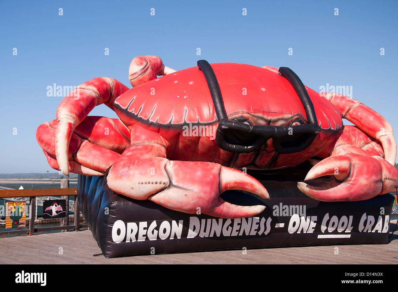 Gigantic inflatable Crab in the coast town of Florence in Northern ...