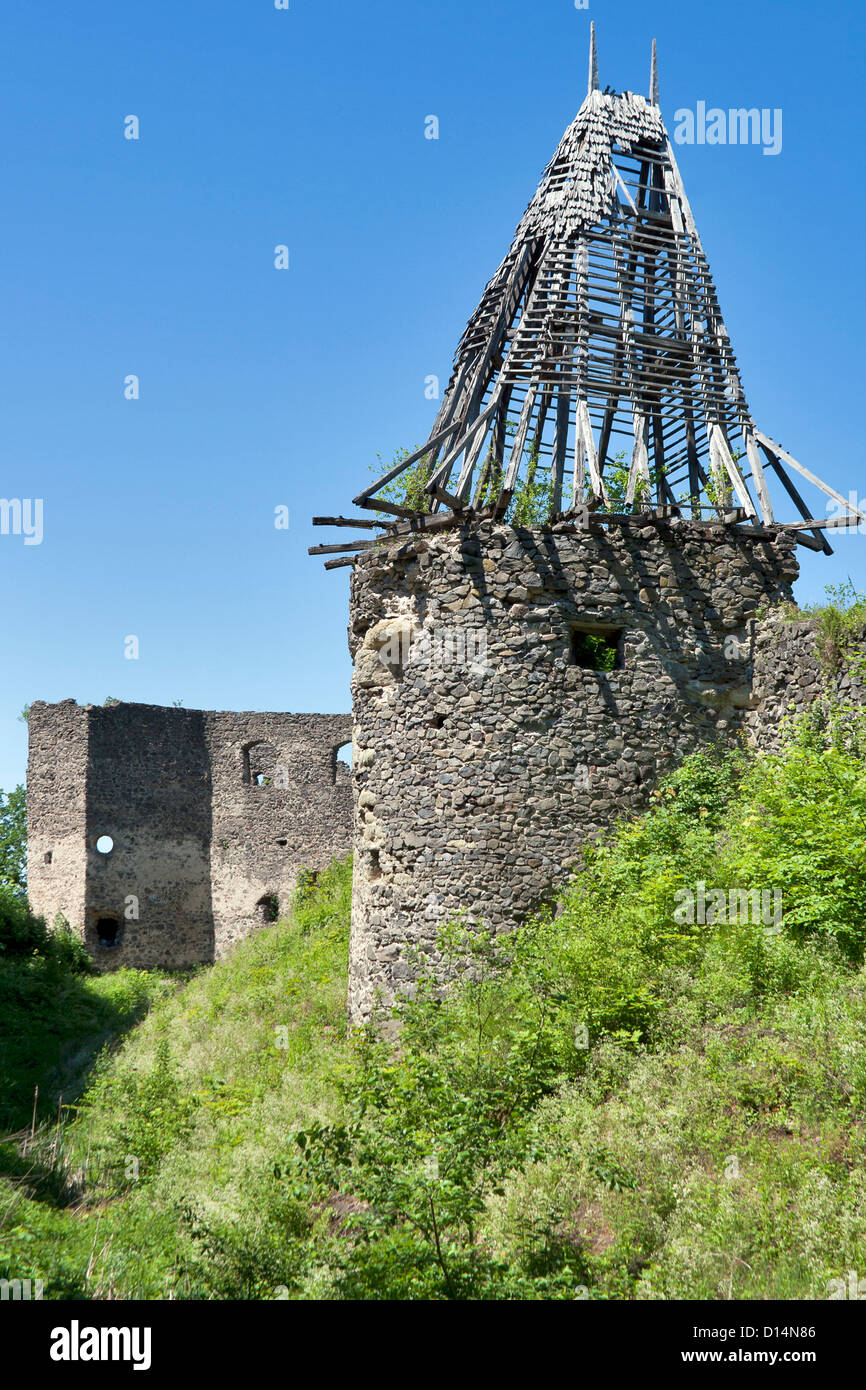 Nevitsky Castle ruins built in 13th century. Ukraine Stock Photo - Alamy