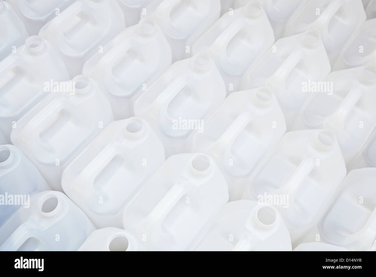 Close up of empty white plastic cartons Stock Photo - Alamy