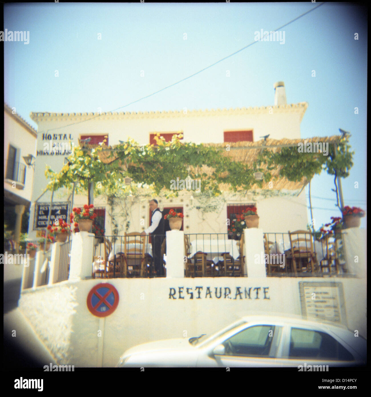 Waiter at work at Restaurant Stock Photo - Alamy