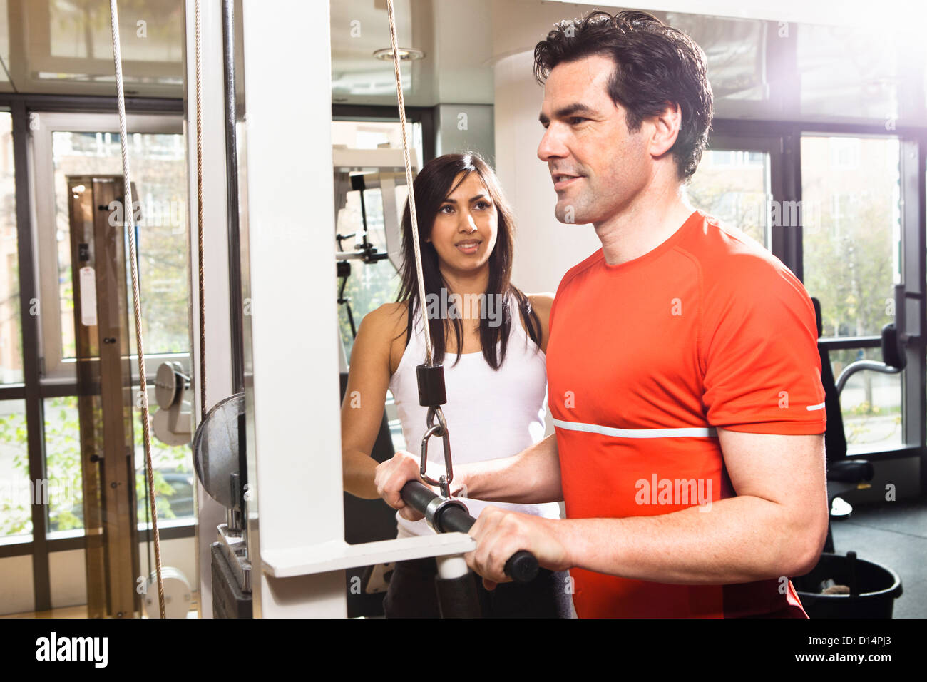 Personal trainer gym hi-res stock photography and images - Alamy