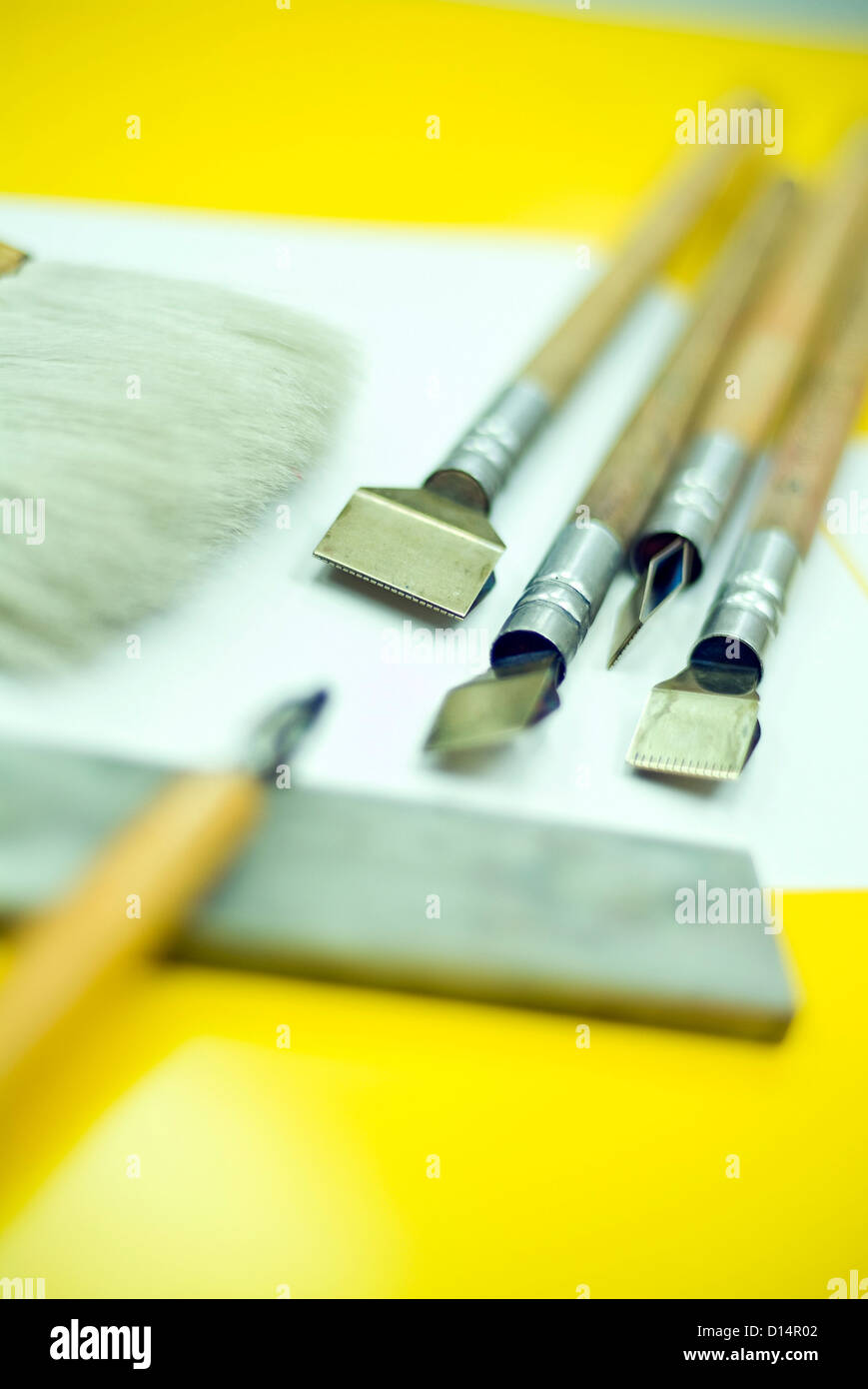 Calligraphy writing tools hi-res stock photography and images - Alamy
