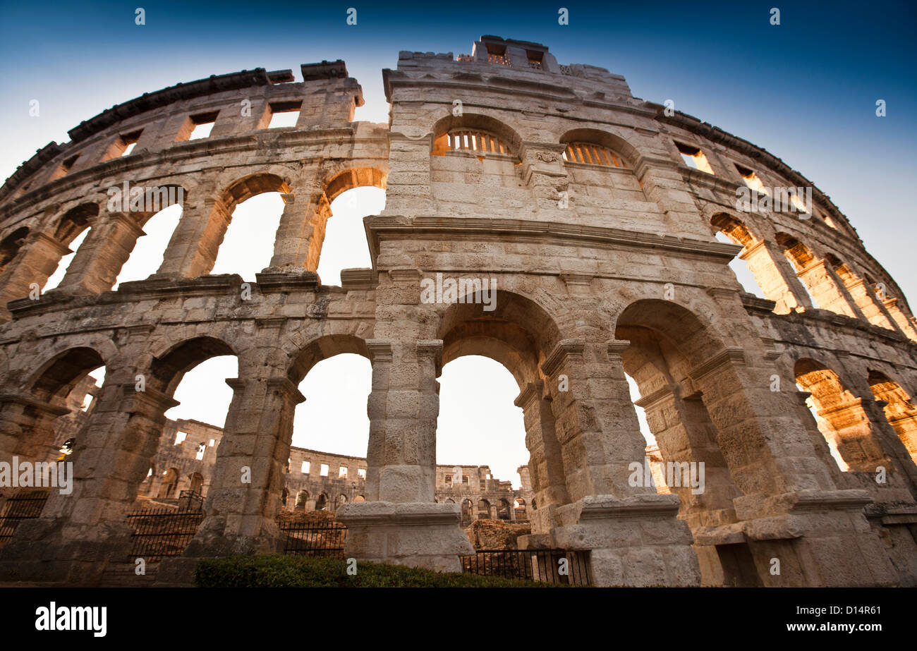 Ancient ruins of arena Stock Photo - Alamy