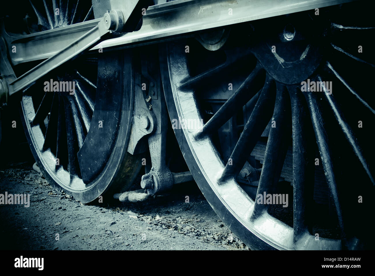 Steam train wheels Stock Photo - Alamy