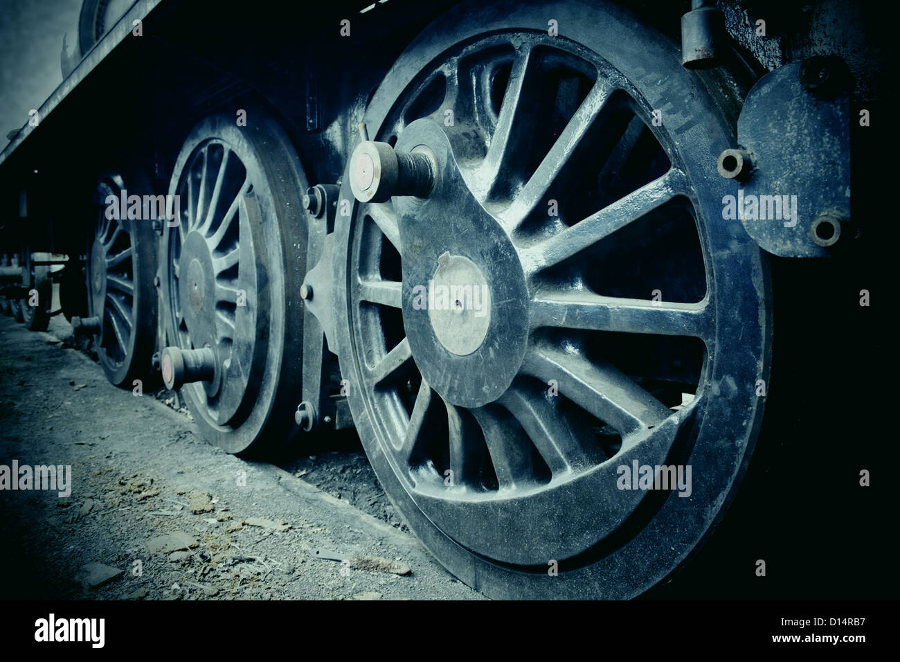 Retired locomotive wheels hi-res stock photography and images - Alamy